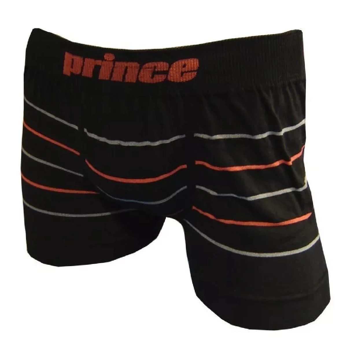 Boxer Prince Algodón Rayado Negro XL